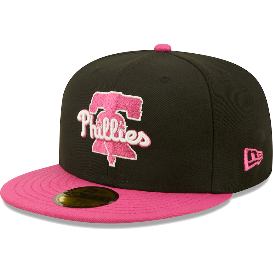 New Era Philadelphia Phillies Black/Pink 2004 Inaugural Season Passion ...