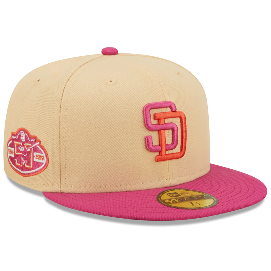 New Era San Diego Padres 50th Anniversary Mango Passion 59FIFTY Fitted