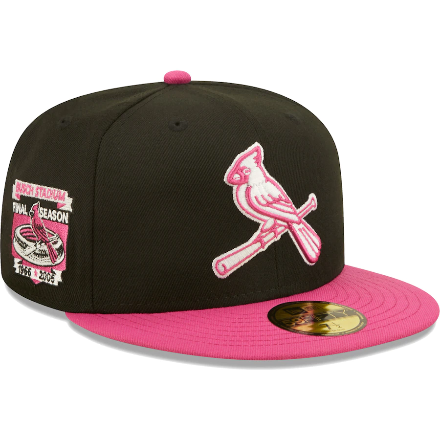 New Era St. Louis Cardinals Black/Pink Busch Memorial Stadium Final ...
