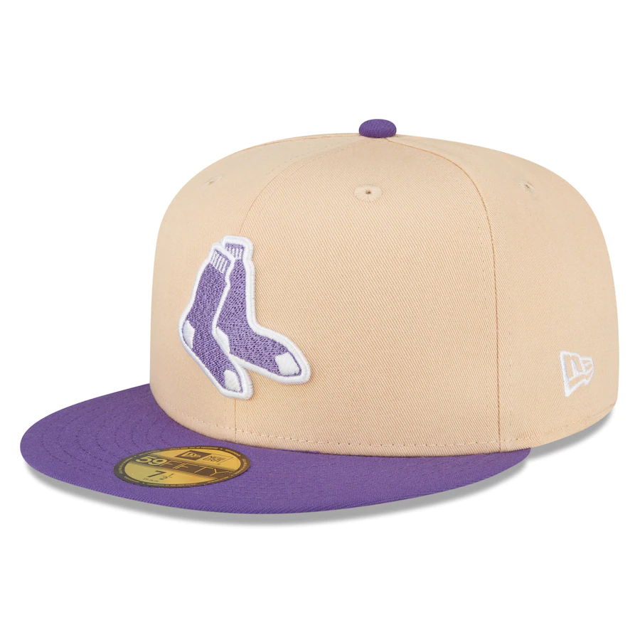 New Era Boston Red Sox Peach/Purple 2007 World Series 59FIFTY Fitted Hat