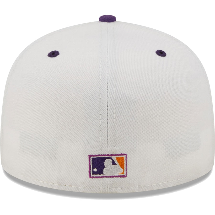 New Era Cleveland Guardians White/Purple Cap Logo Grape Lolli 59FIFTY ...