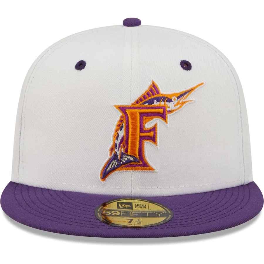 New Era Florida Marlins White/Purple 10th Anniversary Grape Lolli ...