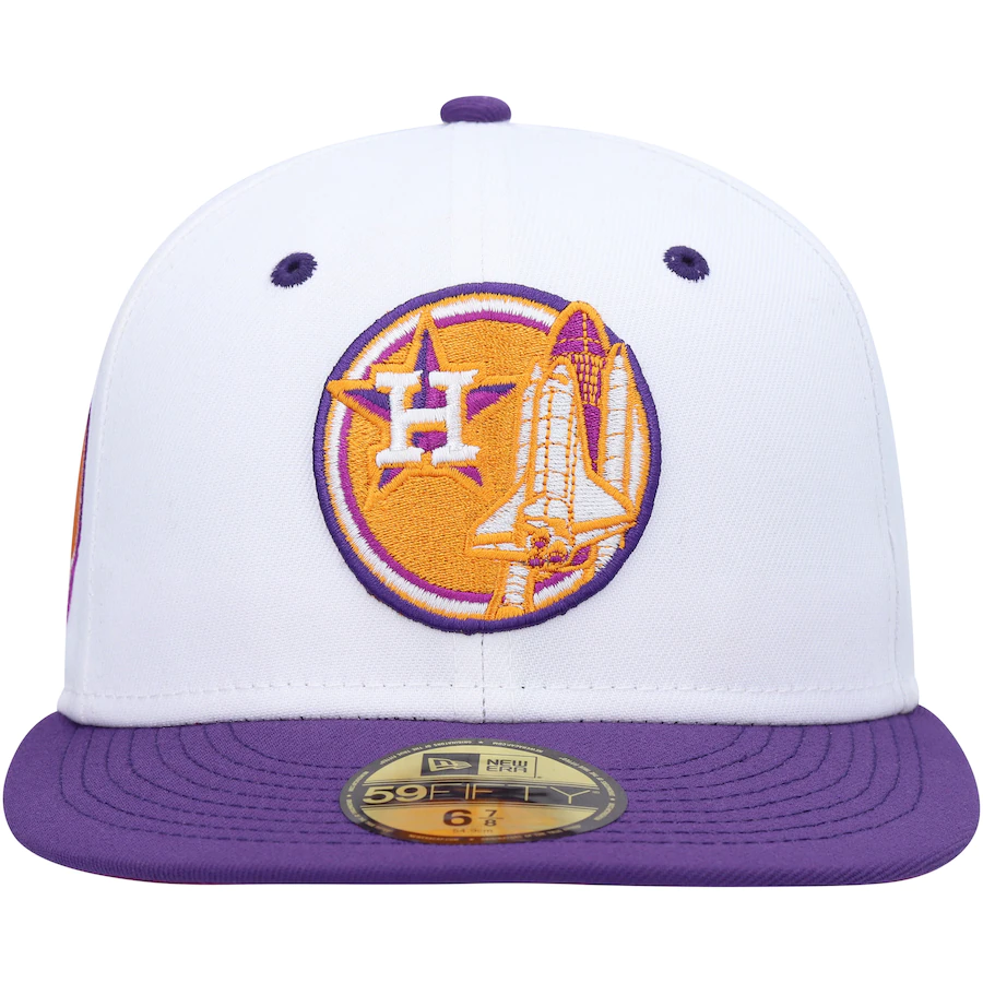 New Era Houston Astros White/Purple Apollo 11 Grape Lolli 59FIFTY Fitt