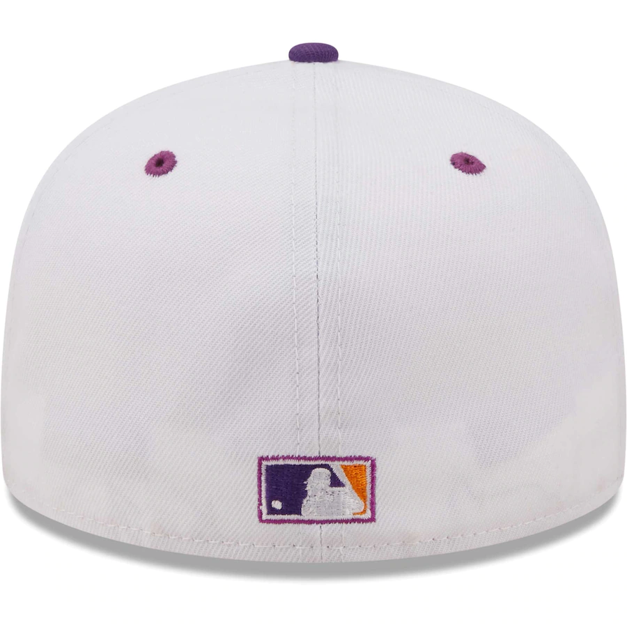 New Era New York Mets White/Purple 50th Anniversary Grape Lolli 59FIFTY ...
