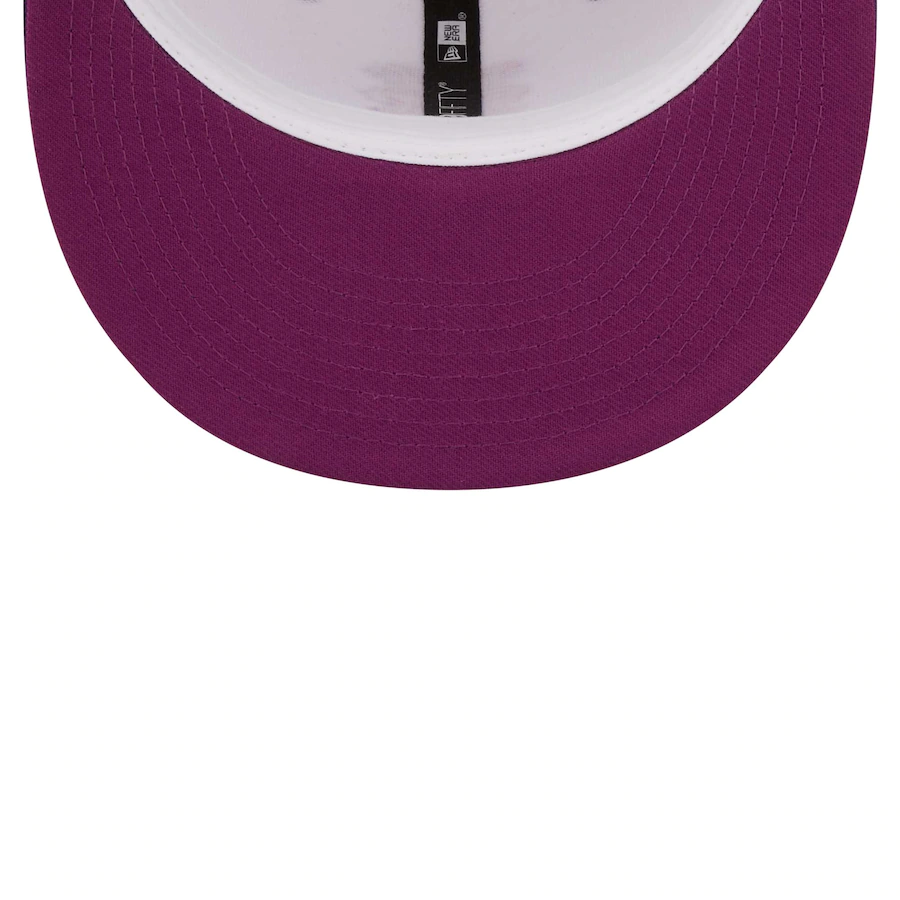 New Era New York Mets White/Purple 50th Anniversary Grape Lolli 59FIFTY ...