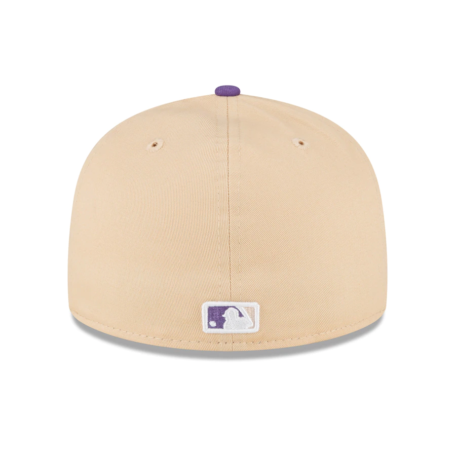 New Era Texas Rangers Peach/Purple 2010 World Series 59FIFTY Fitted Ha
