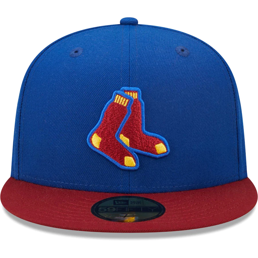 New Era Boston Red Sox Blue/Red Alternate Logo Primary Jewel Gold ...