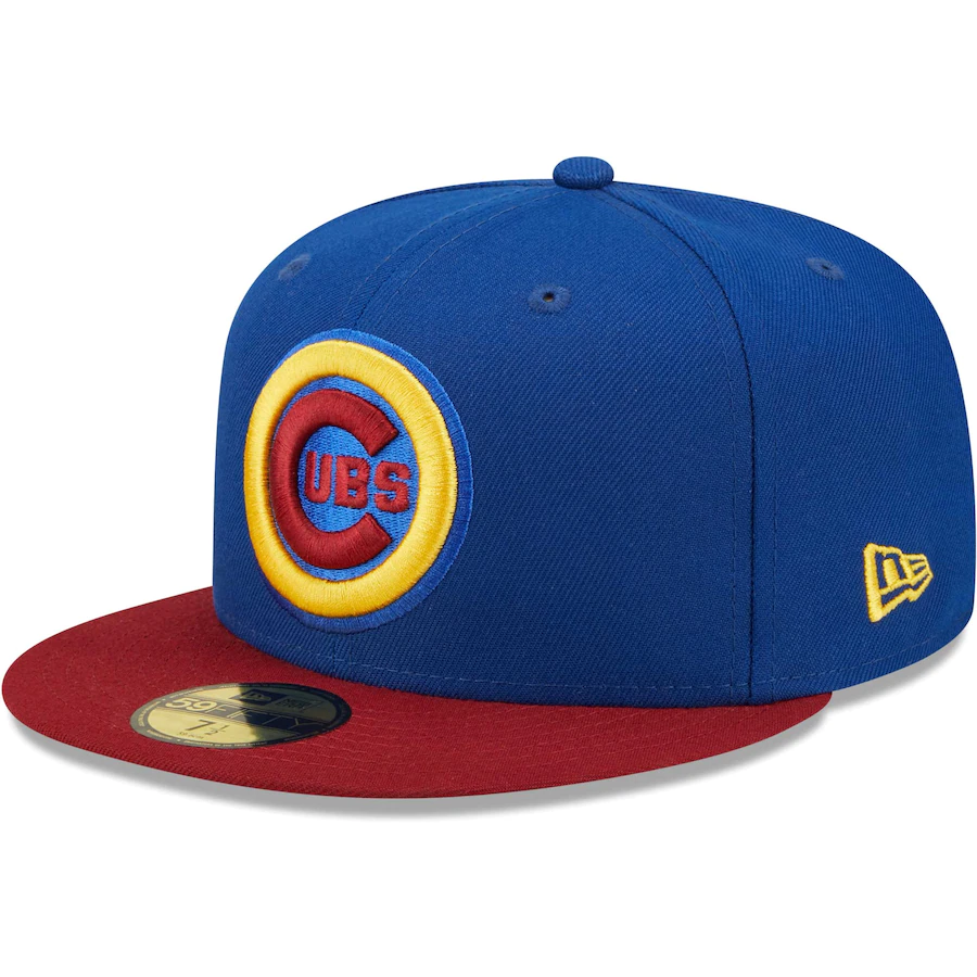 New Era Chicago Cubs Blue/Red Alternate Logo Primary Jewel Gold ...
