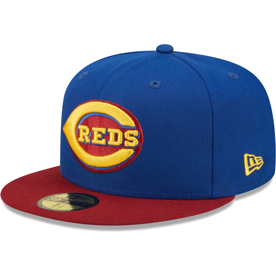 New Era Cincinnati Reds Blue/Red Alternate Logo Primary Jewel Gold ...