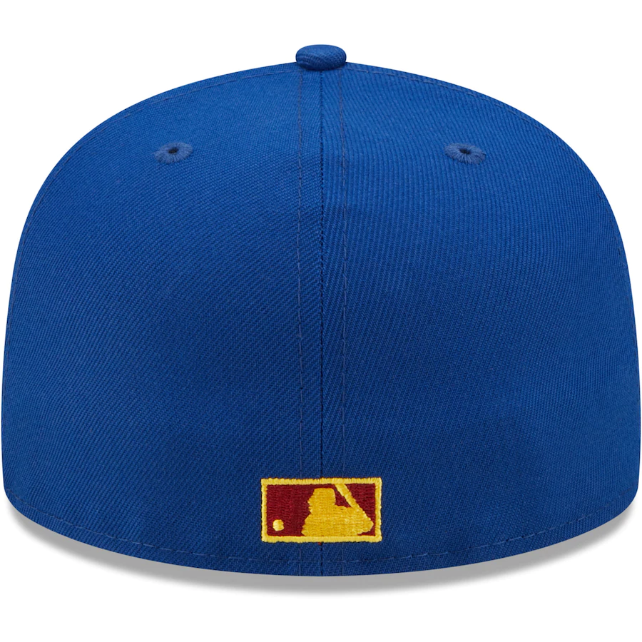 New Era Kansas City Royals Blue/Red Throwback Logo Primary Jewel Gold ...