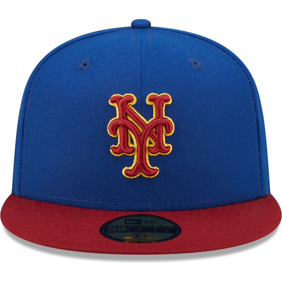 New Era New York Mets Blue/Red Logo Primary Jewel Gold Undervisor ...