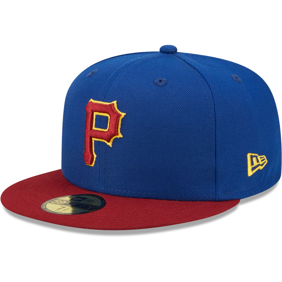 New Era Pittsburgh Pirates Blue/Red Alternate Logo Primary Jewel Gold ...