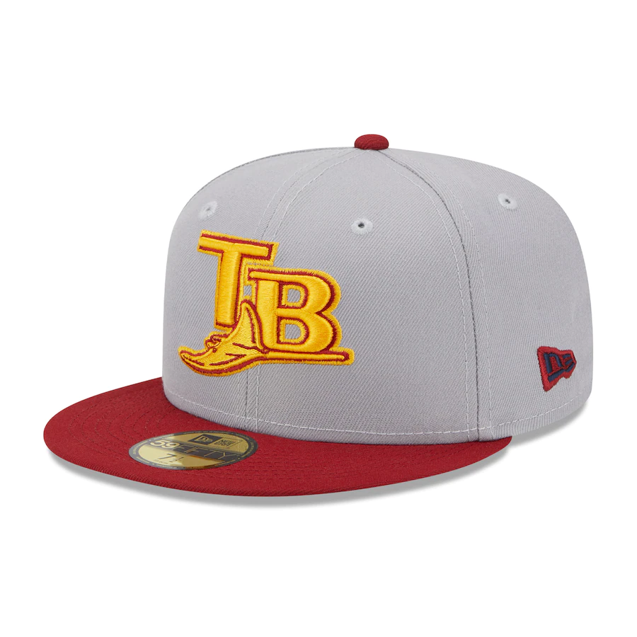New Era Tampa Bay Rays Gray/Red Navy Undervisor 59FIFTY Fitted Hat