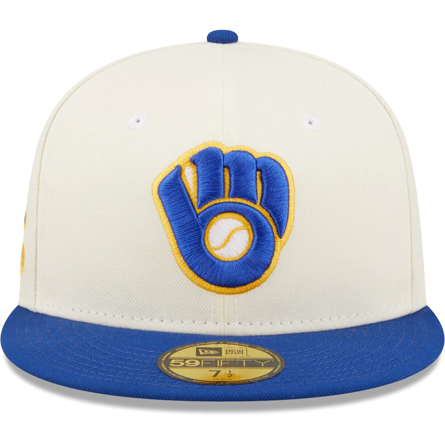 New Era Milwaukee Brewers White/Royal Cooperstown Collection 1982 World ...