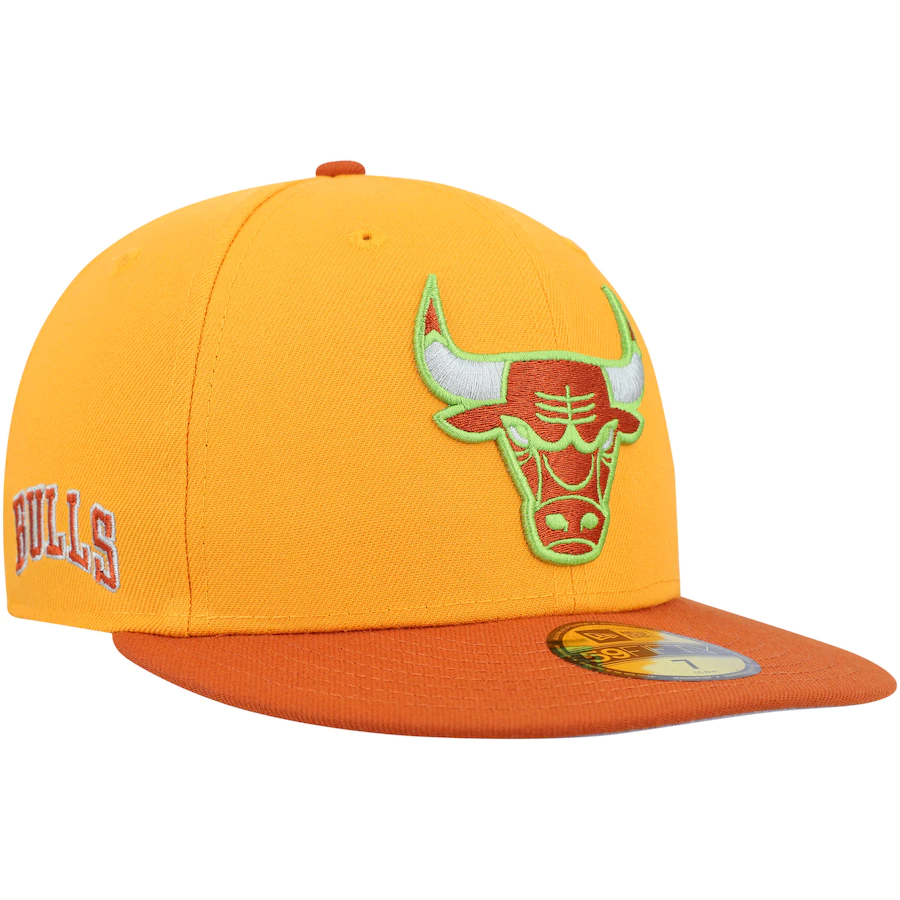 New Era Chicago Bulls Gold/Rust 2022 59FIFTY Fitted Hat