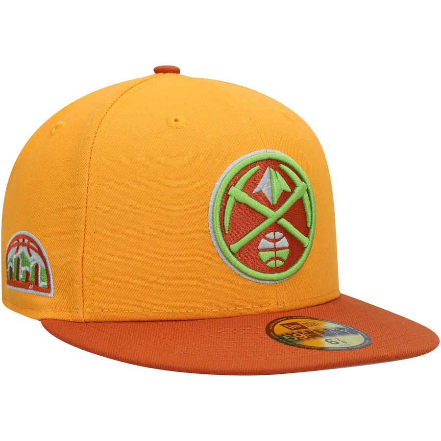 New Era Denver Nuggets Gold/Rust 2022 59FIFTY Fitted Hat