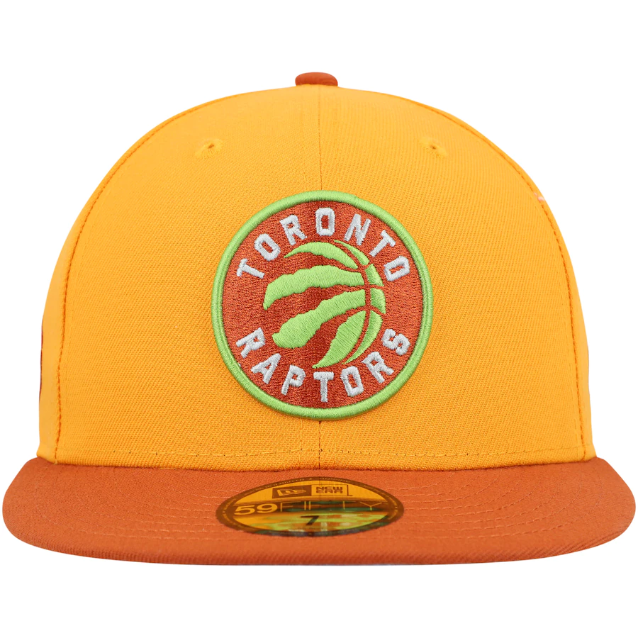 New Era Toronto Raptors Gold/Rust 2022 59FIFTY Fitted Hat