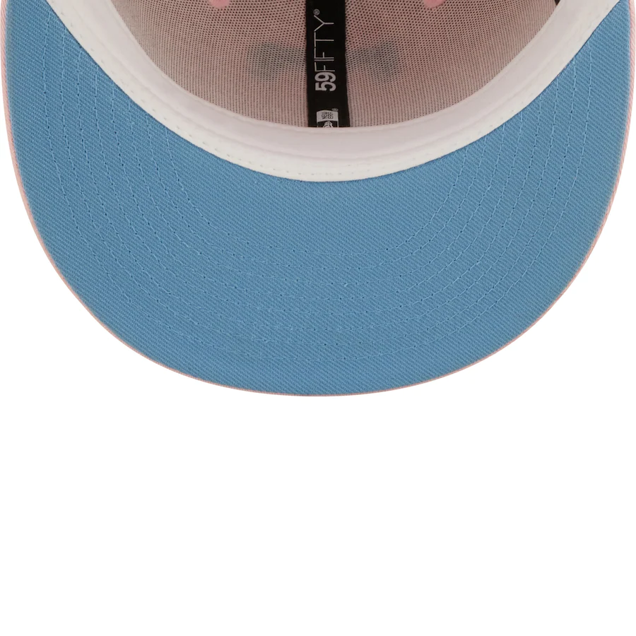 New Era Texas Rangers Pink/Sky Blue 40th Anniversary Undervisor 59FIFTY ...