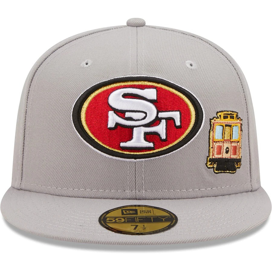 New Era San Francisco 49ers Gray City Describe 59FIFTY Fitted Hat