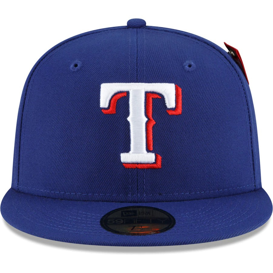 New Era x Alpha Industries Texas Rangers Royal 59FIFTY Fitted Hat