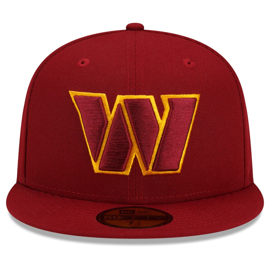 New Era Washington Commanders Burgundy Team Basic 59FIFTY Fitted Hat