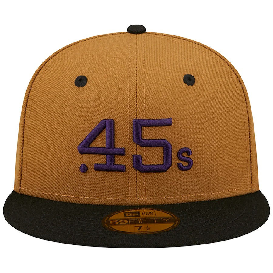 New Era Houston Colt .45's Tan/Black 40th Anniversary Cooperstown Coll