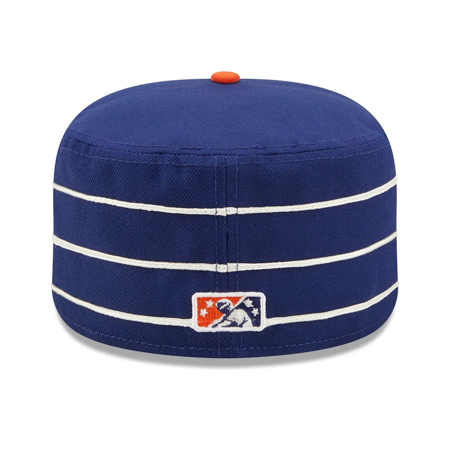 New Era Norfolk Tides Blue Theme Night 59FIFTY Pill Box Fitted Hat