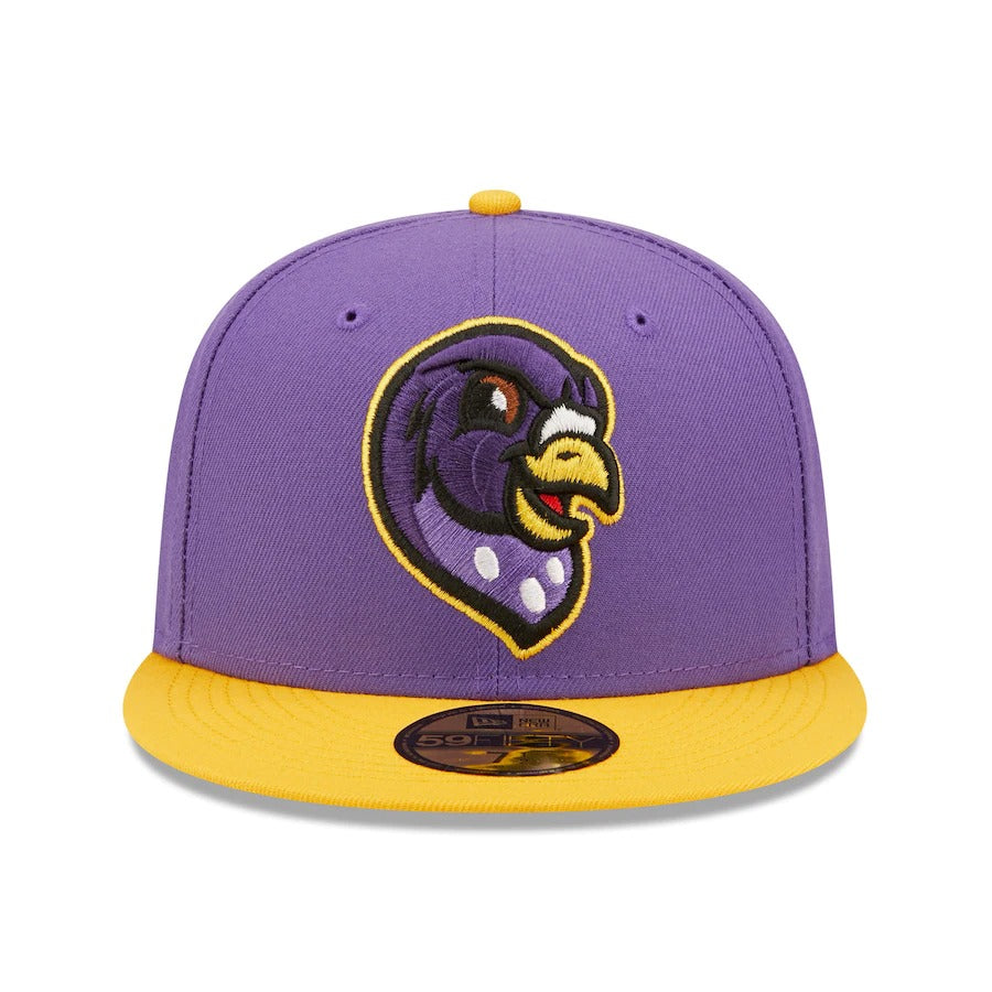 New Era Akron RubberDucks Gold/ Homers Theme Night 59FIFTY Fitted Hat