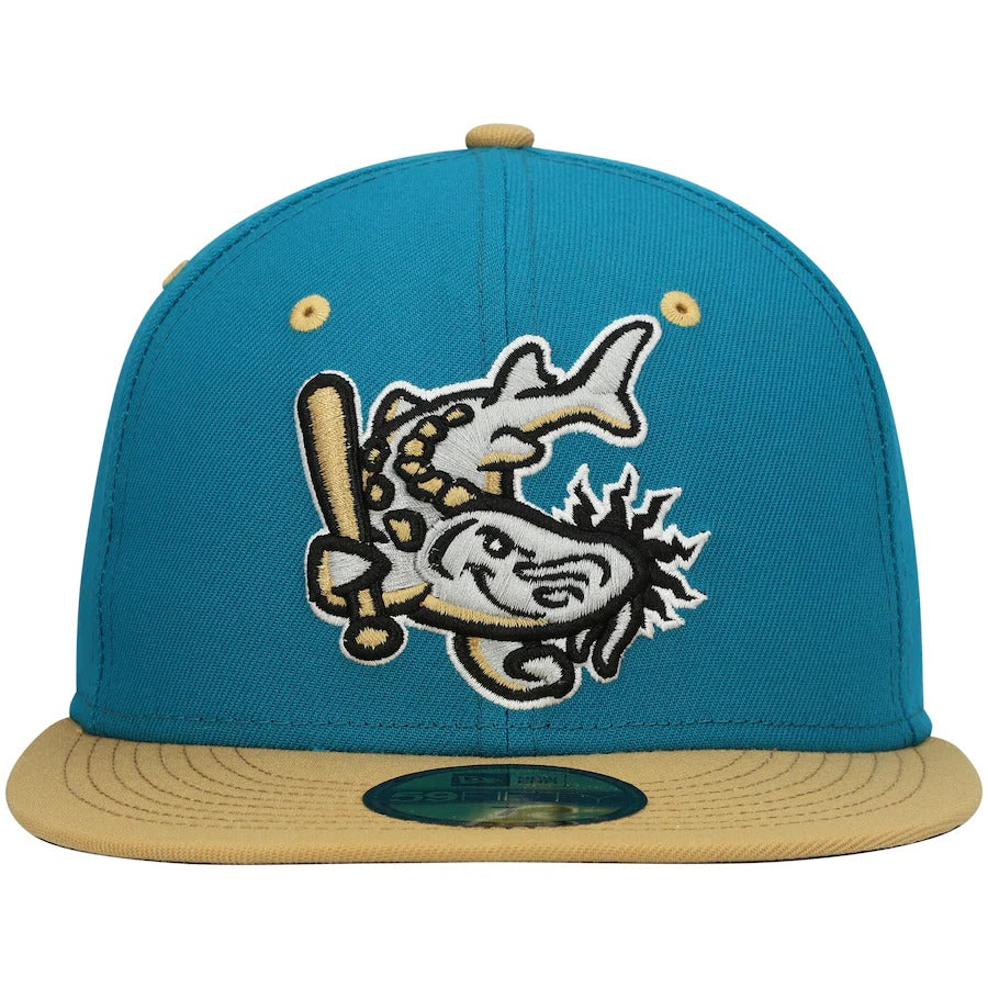 New Era West Michigan Whitecaps Turquoise Theme Night 59FIFTY Fitted Hat