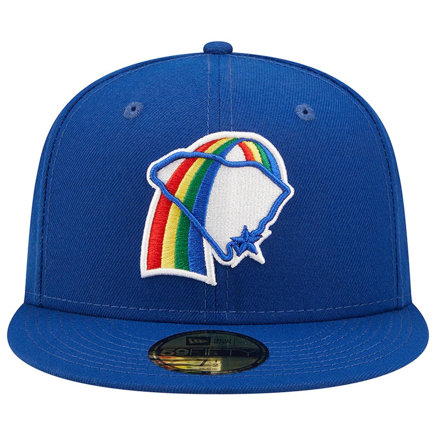 New Era Charleston RiverDogs Blue Rainbows Theme Night 59FIFTY Fitted Hat