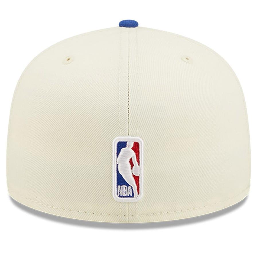 New Era New York Knicks Cream/Blue 2022 NBA Draft 59FIFTY Fitted Hat