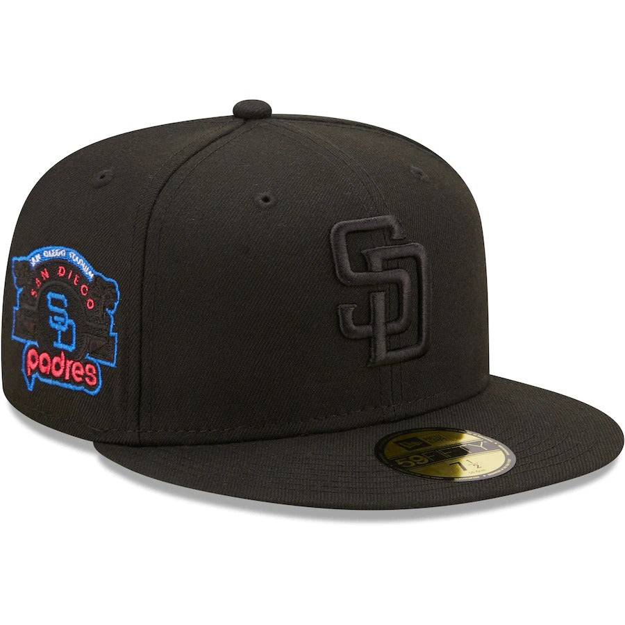 New Era San Diego Padres Black San Diego Stadium Splatter 59FIFTY Fitt
