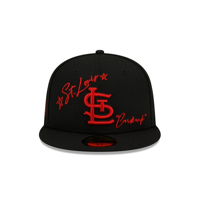 New Era St. Louis Cardinals Cursive 59fifty Fitted Hat